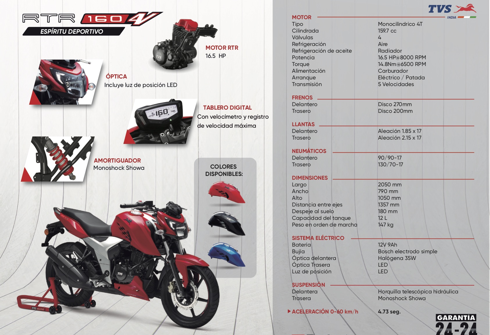 Lanzamiento: TVS RTR 160 - Motoblog.com