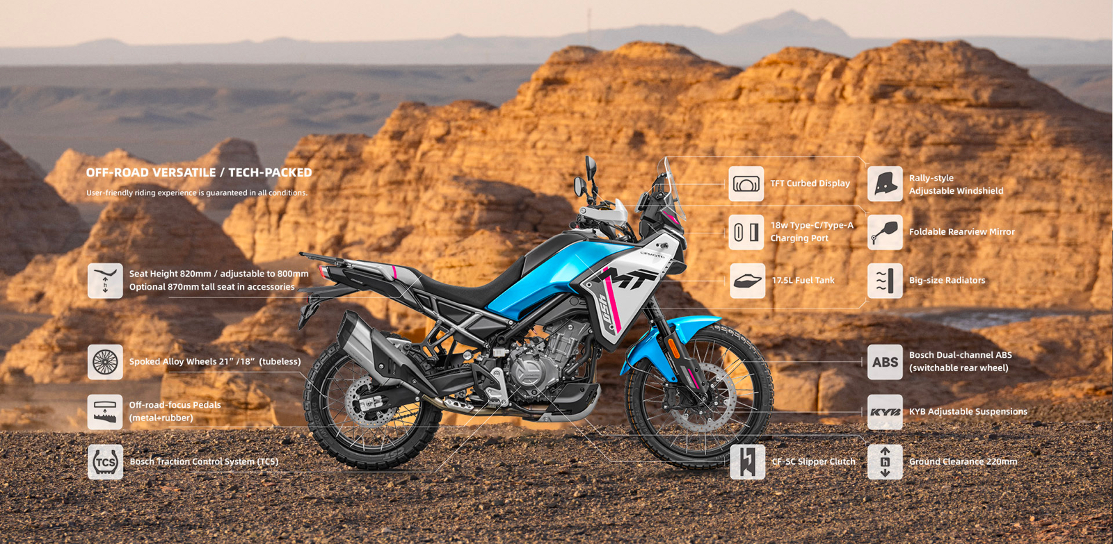 Fin del misterio: CFMOTO publicó la 450MT en su web oficial y ...